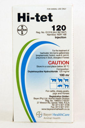 Hi-tet 120 Injectable Antibiotics – PetX - Online